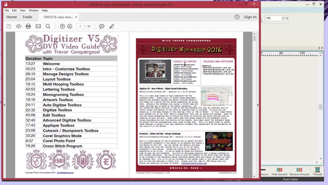 DIGITIZER WORKSHOP V5 Video Guide