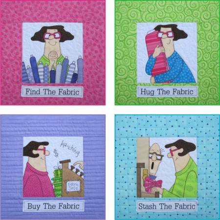 Fabric Addict Collection - Printed fabric title blocks